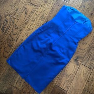 GoJane | Dresses | Vibrant Blue Formal Strapless Dress | Poshmark